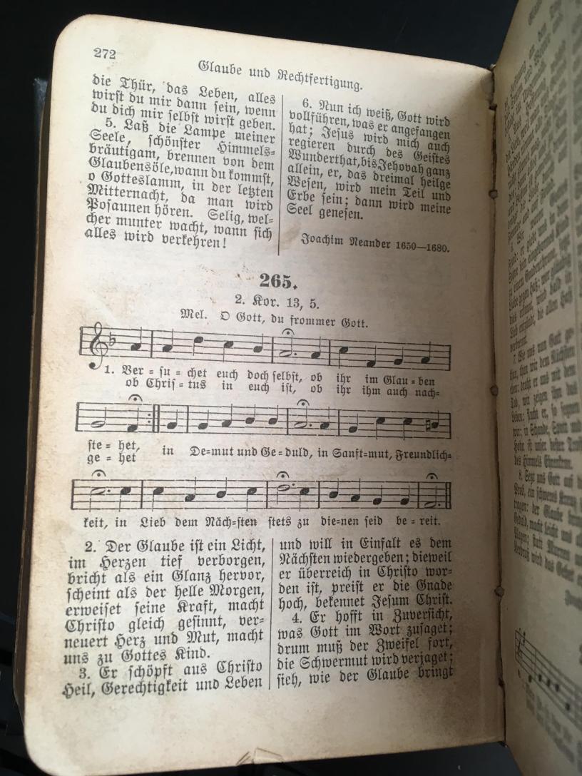 Treasure Chest Thursday – German Gesangbuch – LCD Genealogy Services